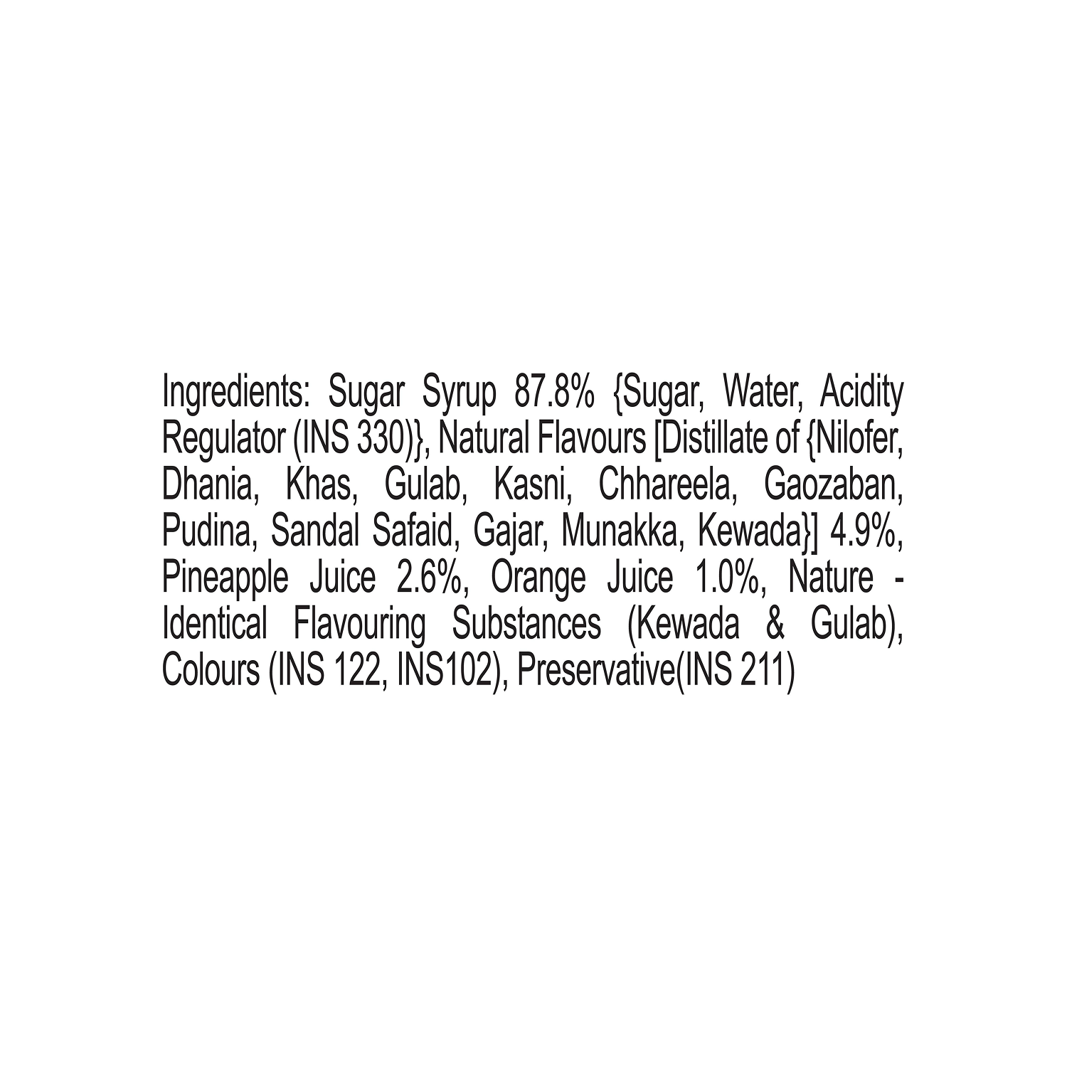 Hamdard Sharbat Rooh Afza | 250ml