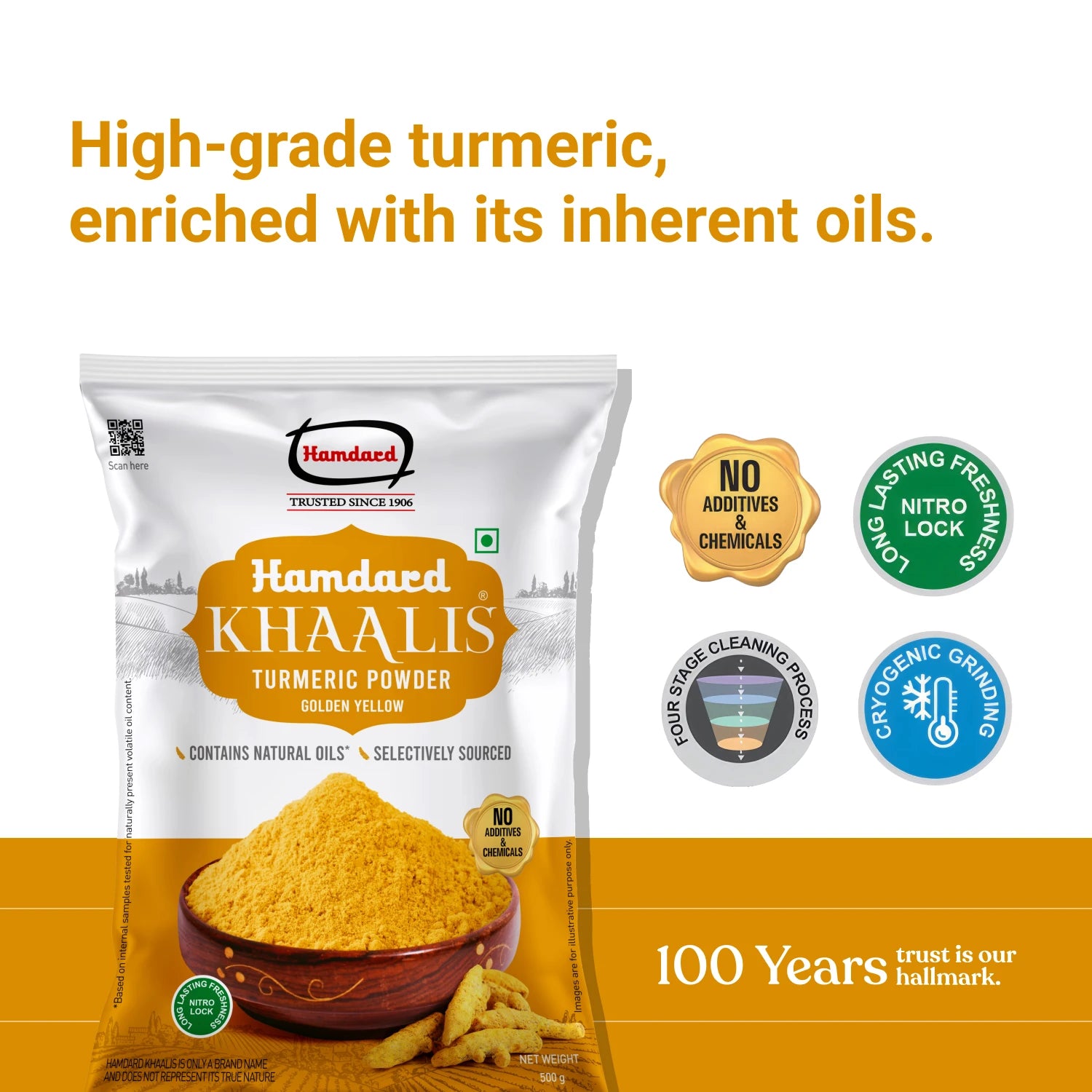 Hamdard Khaalis Turmeric (Haldi) Powder