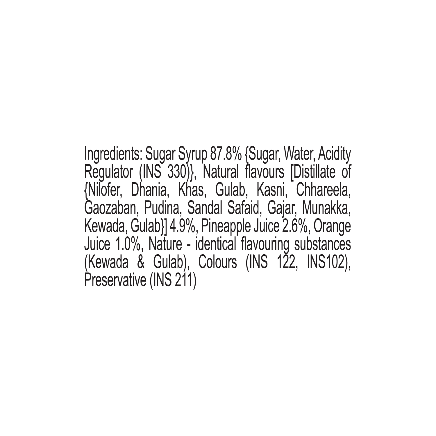 Hamdard Sharbat Roohafza | 750ml